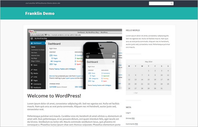Franklin WordPress Theme | WP Daily Themes